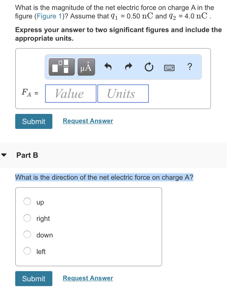 Solved What is the magnitude of the net electric force on | Chegg.com