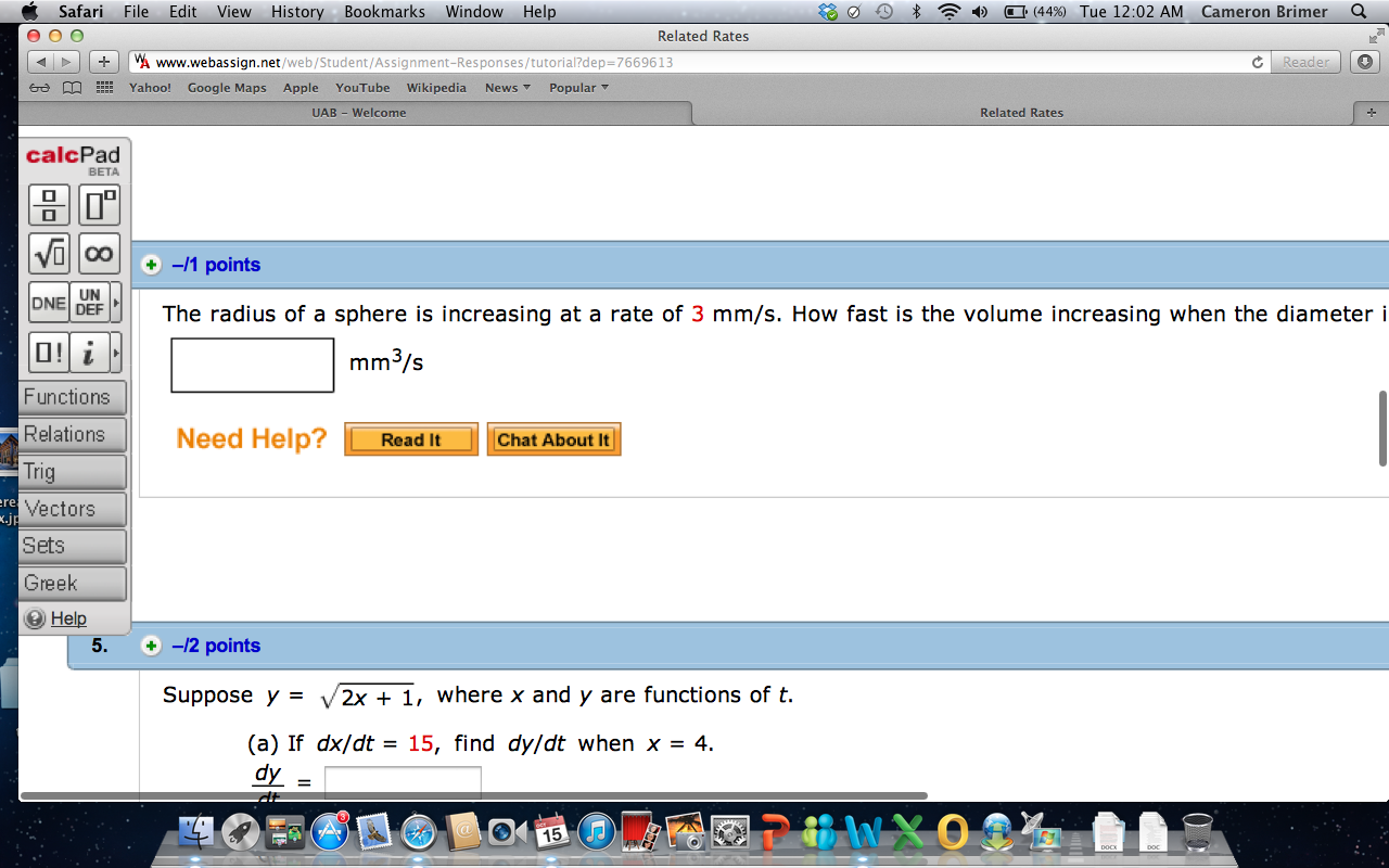 Solved For this assignment, you submit answers by question | Chegg.com