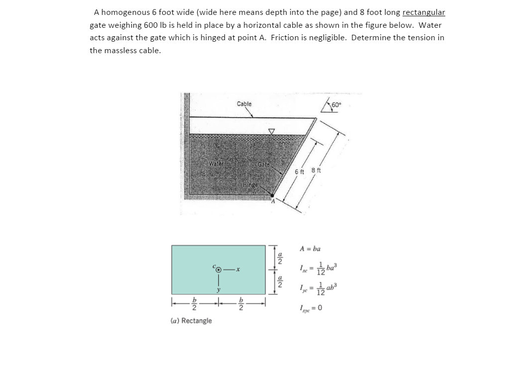 A homogenous 6 foot wide (wide here means depth into | Chegg.com