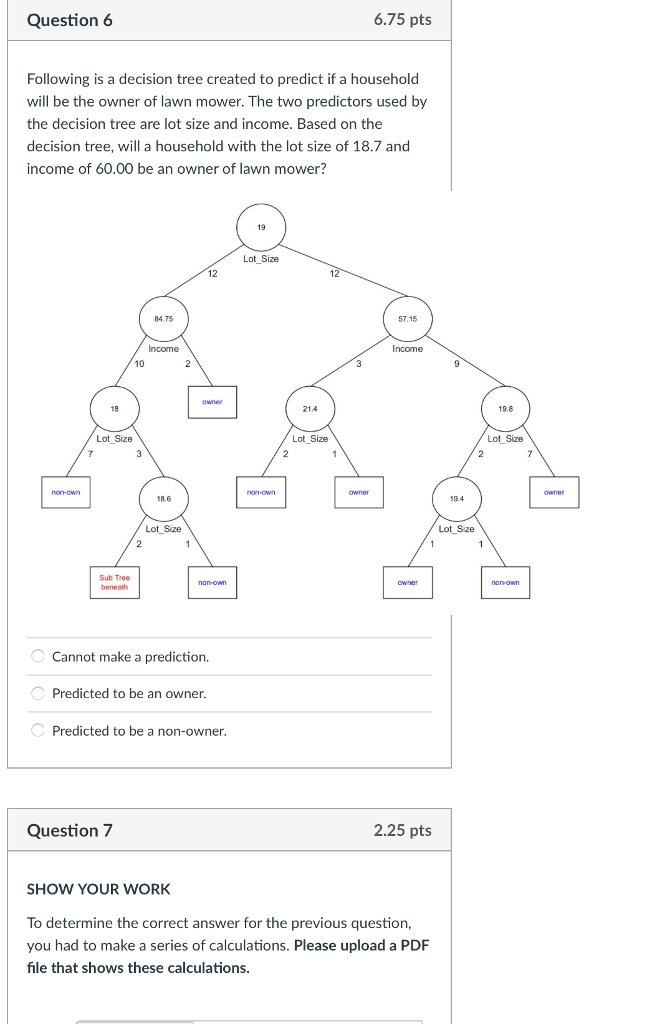 Question 4 6 pts For the following table, use the | Chegg.com