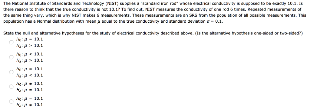 Solved The National Institute of Standards and Technology | Chegg.com
