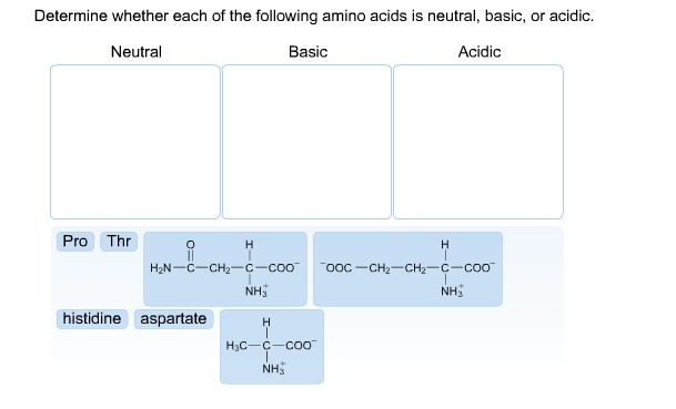 Solved Determine whether each of the following amino acids | Chegg.com