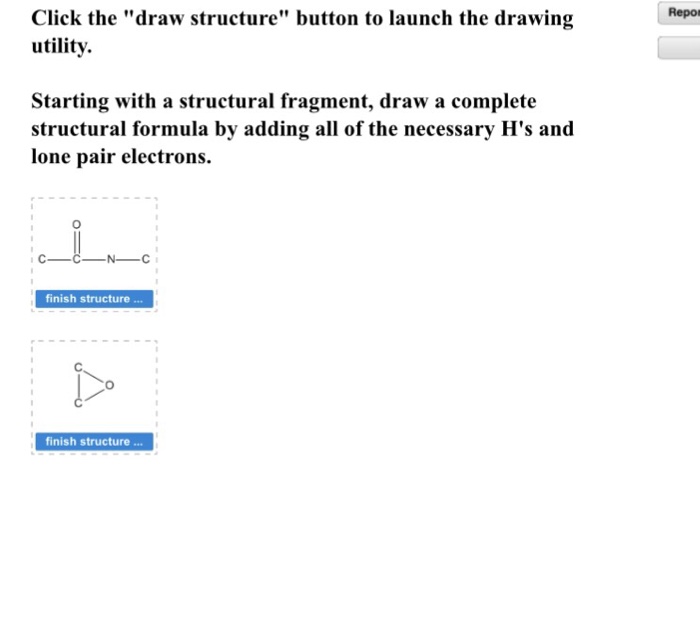 Solved Click the "draw structure" button to launch the | Chegg.com