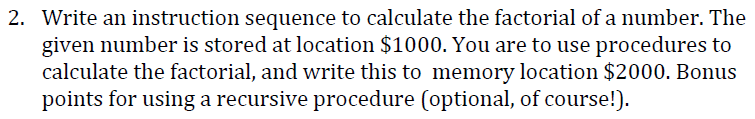 Solved 2. Write an instruction sequence to calculate the | Chegg.com