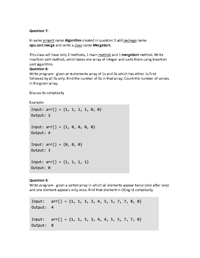 Solved CS501 Data Structure and Algorithm Submit source code | Chegg.com