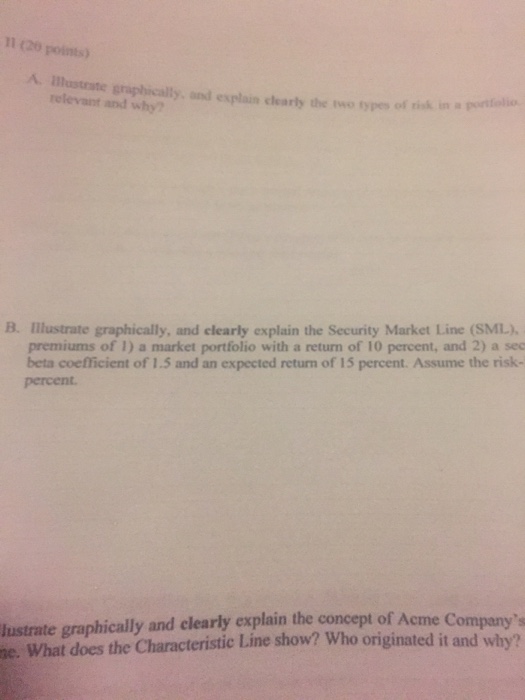 Illustrate graphically, and explain clearly the two | Chegg.com