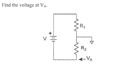 Solved Use ohm's law and either a voltage divider or current | Chegg.com