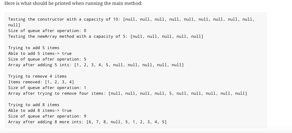 Solved Instructions Use the javadoc to complete the | Chegg.com