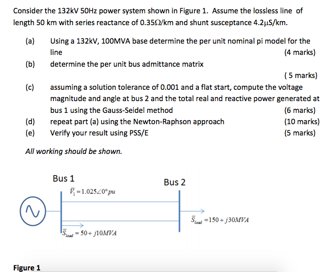 Solved Consider the 132kV 50Hz power system shown in Figure | Chegg.com