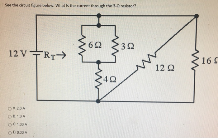 Solved See the circuit figure below. What is the current | Chegg.com