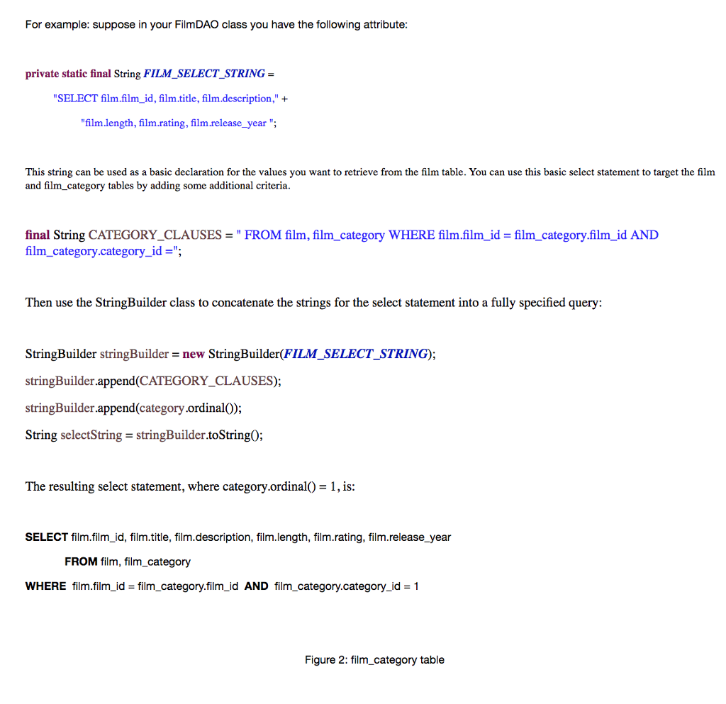 Solved Use Case 3: Browse Films by Category Extend the | Chegg.com