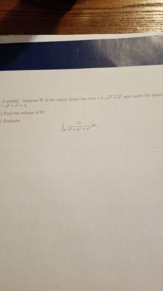 Solved 1. [5 points] Evaluate the following integral ) | Chegg.com