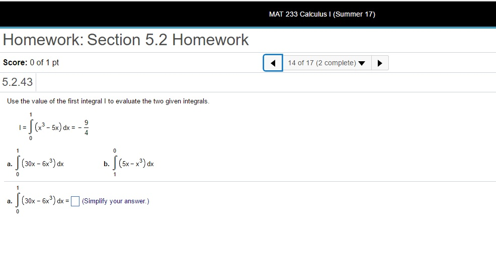 Solved Use the value of the first integral I to evaluate the | Chegg.com