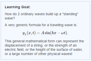 Solved How do 2 ordinary waves build up a "standing" wave? A | Chegg.com