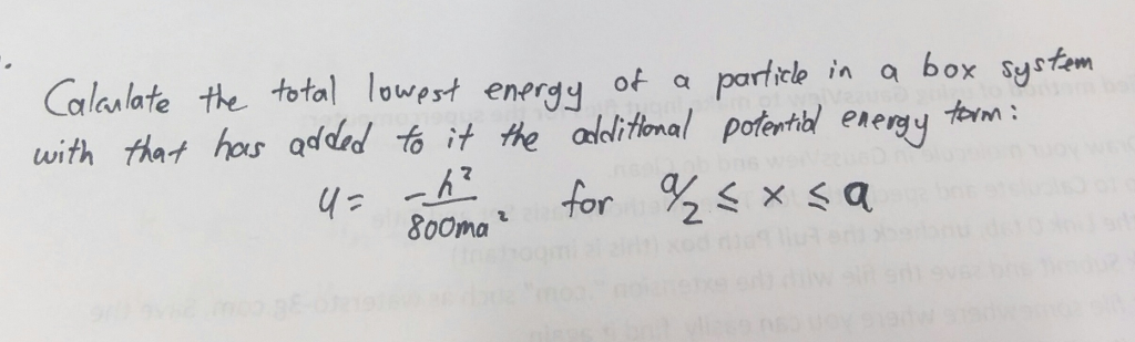 Solved Calculate the total lowest energy of a particle in a | Chegg.com