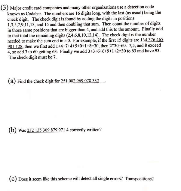 Solved Major credit card companies and many other | Chegg.com