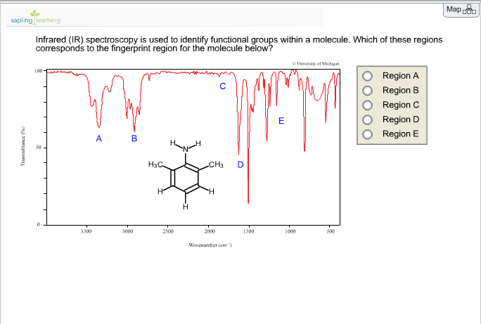 Solved Infrared (IR) spectroscopy is used to identify | Chegg.com