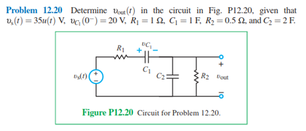 Solved Determine upsilon_out(t) in the circuit in Fig. | Chegg.com