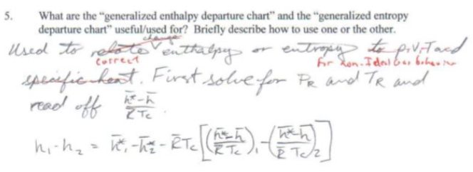 Solved What are the "generalized enthalpy departure chart" | Chegg.com