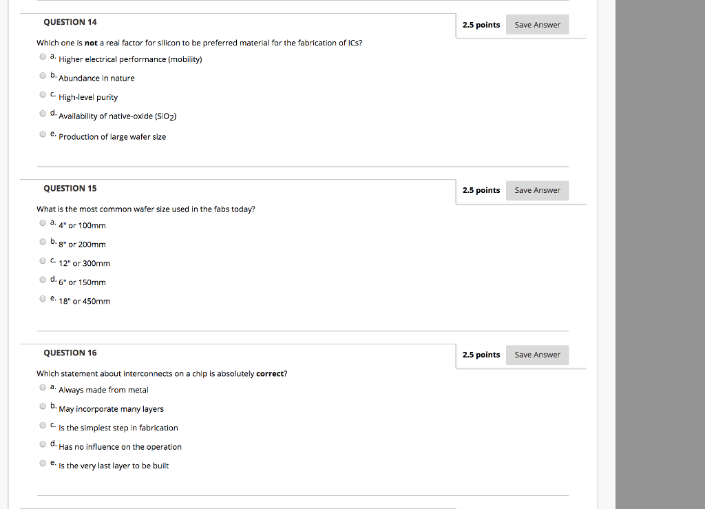 Solved QUESTION 14 2.5 points Save Answer Which one is not a | Chegg.com