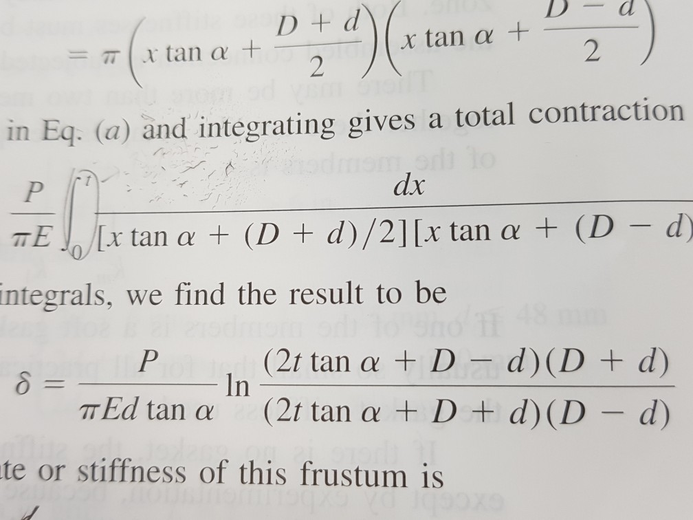 Solved bolt member stifness derivation how can i derive a | Chegg.com