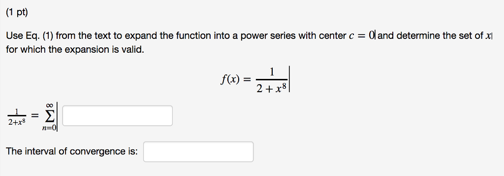 Solved Use Eq. (1) from the text to expand the function into | Chegg.com