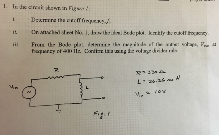 Solved In the circuit shown in Figure 1: Determine the | Chegg.com