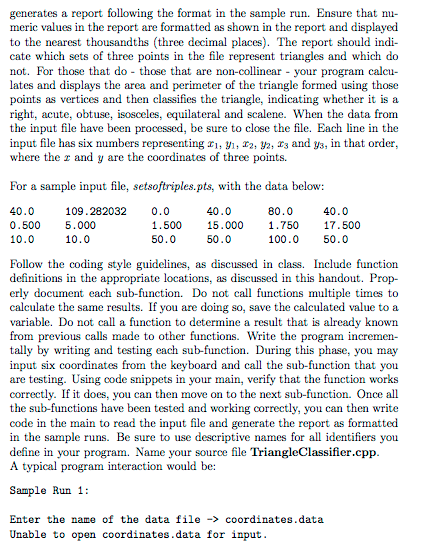 Solved Learning Objectives . Text File Input and . | Chegg.com