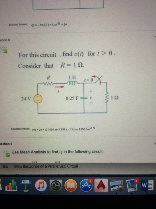 Solved For this circuit find v(t) for t > 0. Consider that | Chegg.com