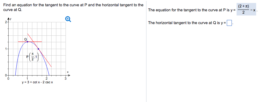 Solved Find an equation for the tangent to the curve at P | Chegg.com