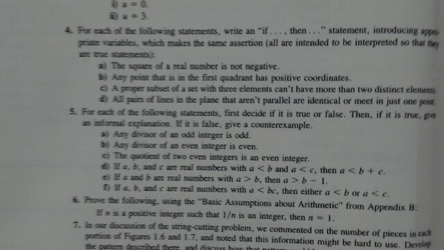 Solved For each of the following statements, write an "if | Chegg.com