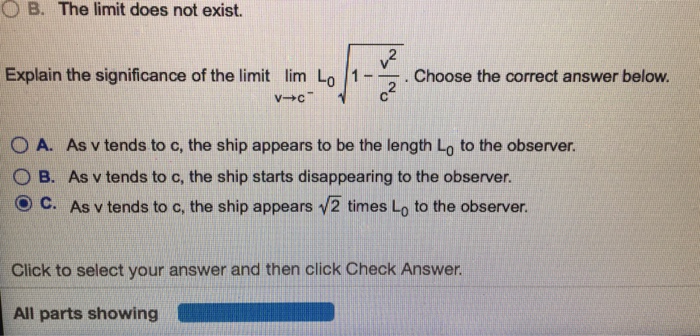 Solved The limit does not exist Explain the significance of | Chegg.com