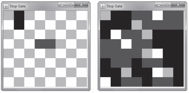 The game StopGate is played on a checkerboard with a | Chegg.com