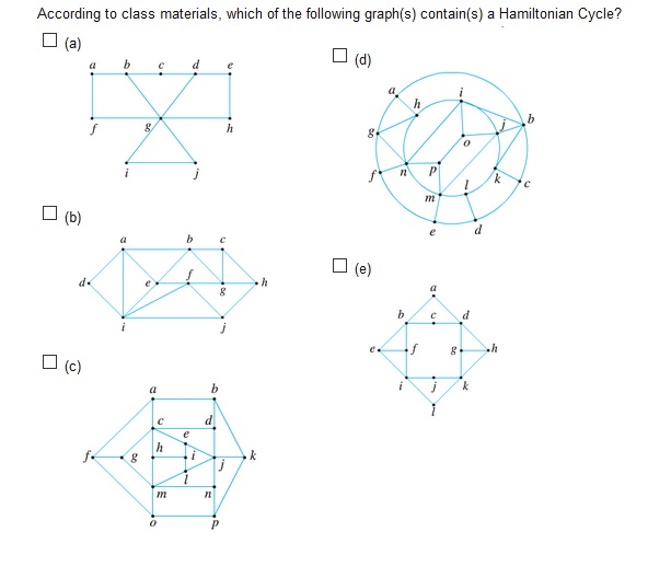 Solved According to class materials, which of the following | Chegg.com