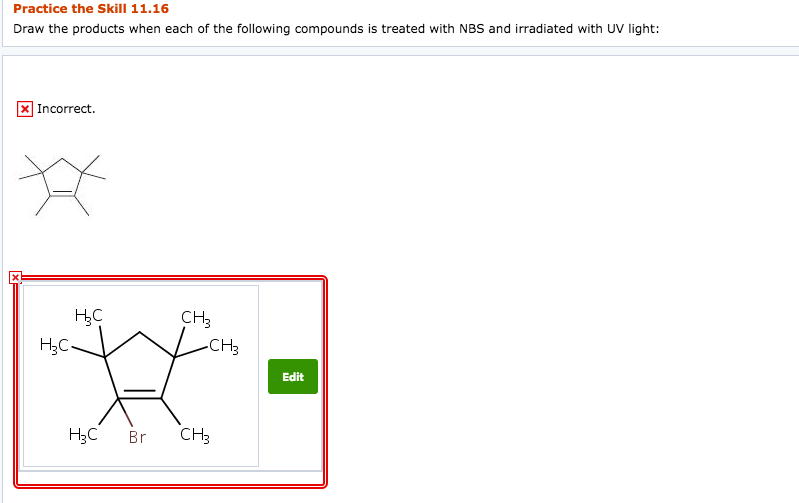 Solved Practice the Skill 11.16 Draw the products when each | Chegg.com