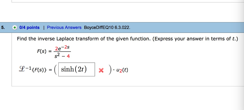 Solved 5. 0/4 points | Previous Answers BoyceDiffEQ10 | Chegg.com Solved 5. 0/4 points | Previous Answers BoyceDiffEQ10 | Chegg.com