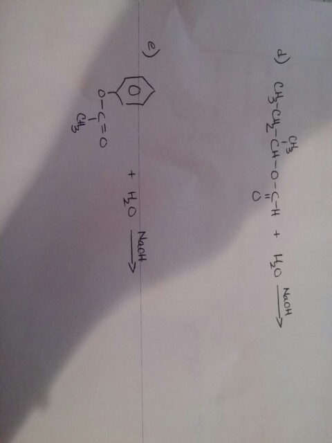 Solved Complete the following reactions. Name the reactant | Chegg.com