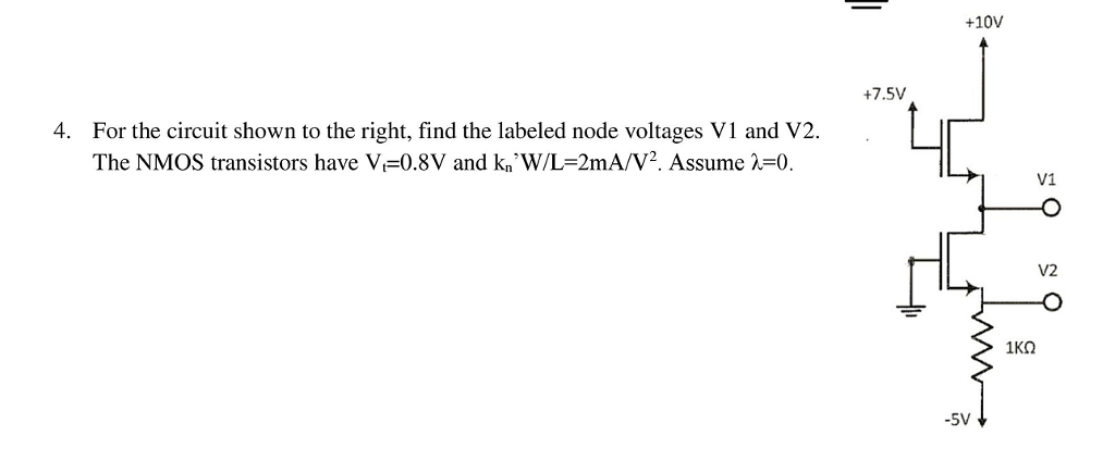 Solved For the circuit shown to the right, find the labeled | Chegg.com