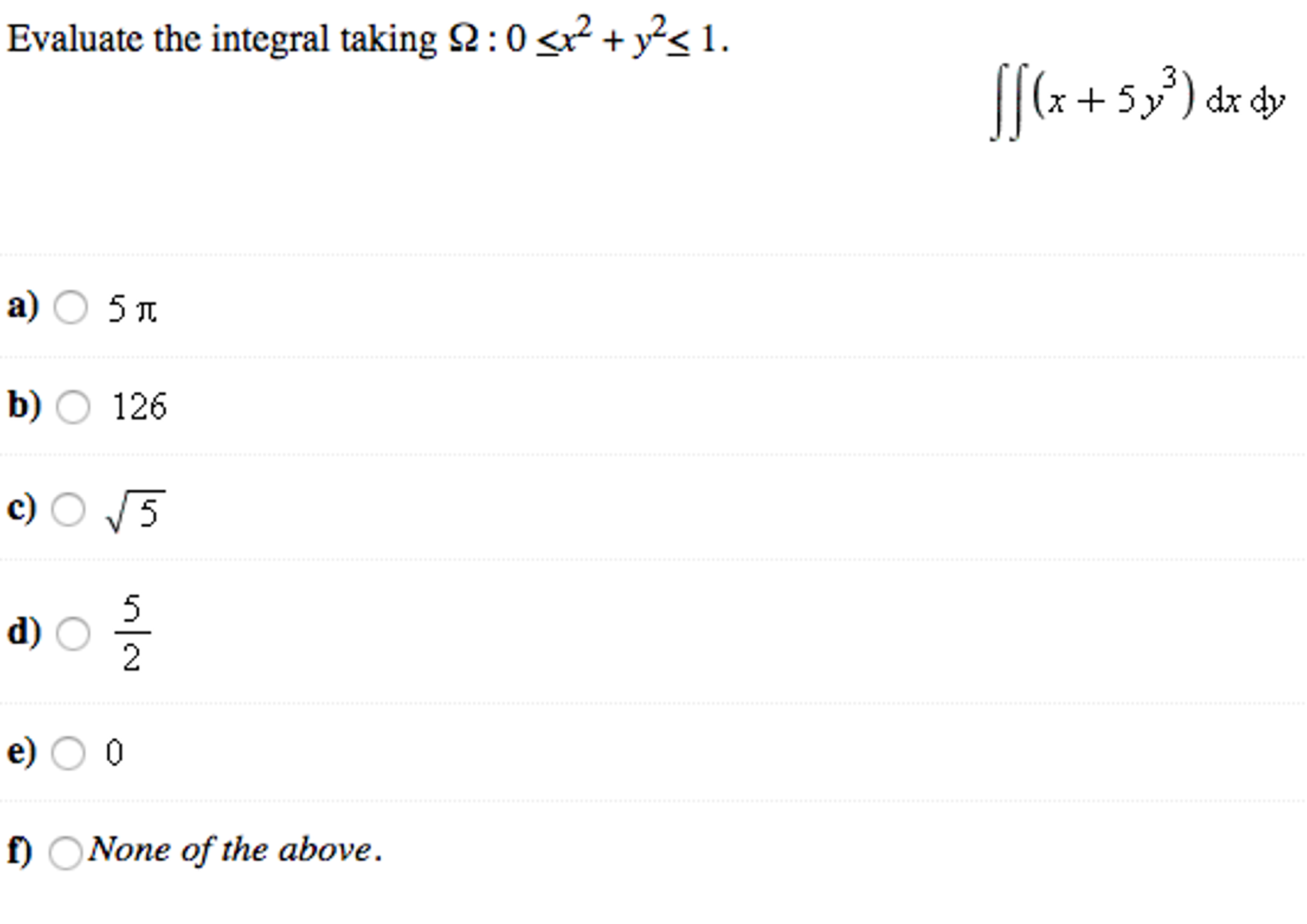 Solved Evaluate the integral taking Ohm: 0 lessthanorequalto | Chegg.com