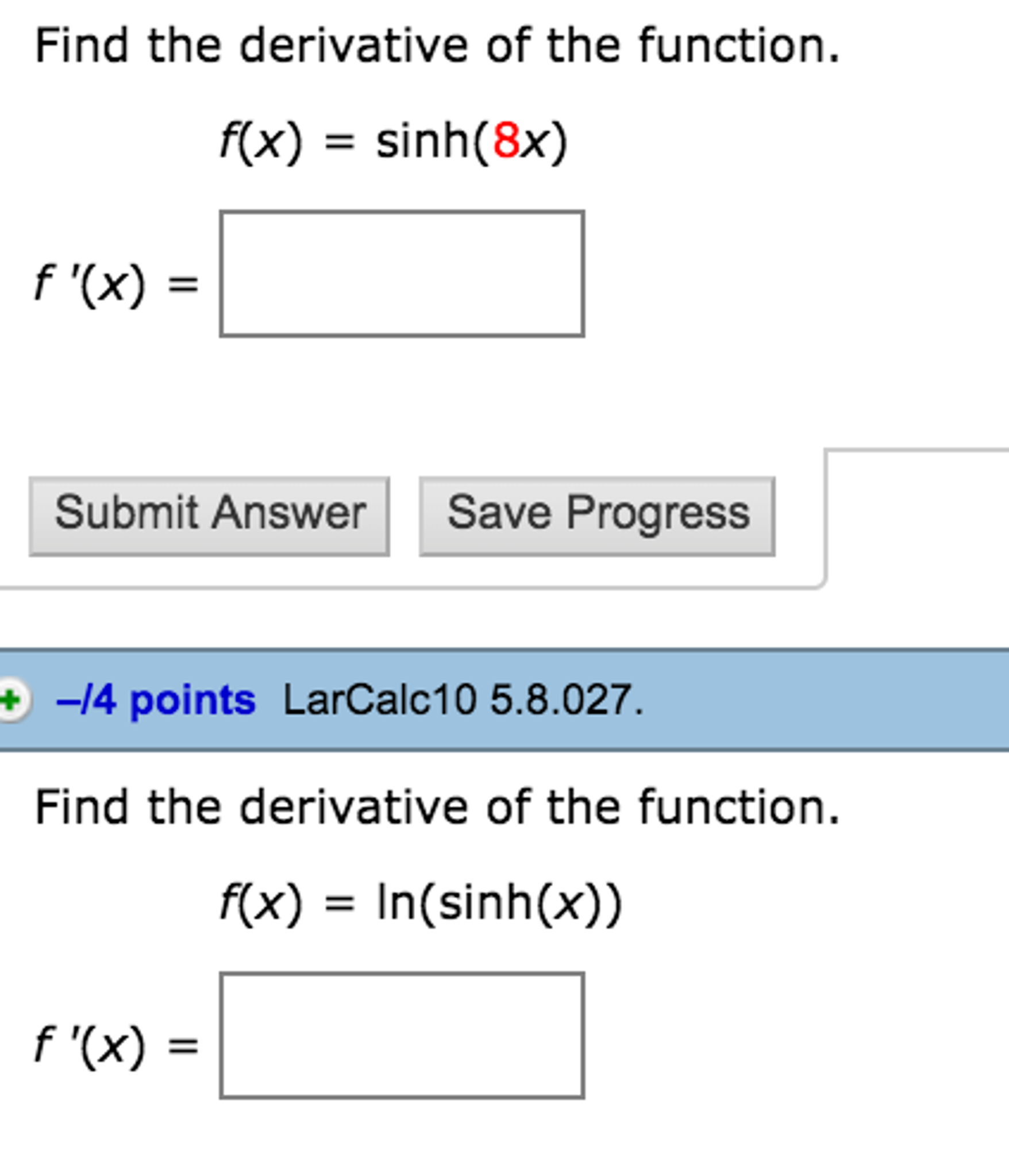 Solved Find the derivative of the function. f(times) = | Chegg.com