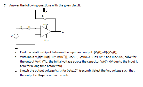 Solved From the specification sheet of ㎂741C (which you will | Chegg.com