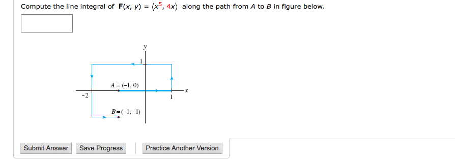 Solved Compute the line integral of F(x, y) = (x^5, 4x) | Chegg.com