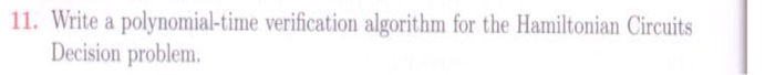 Solved Write a polynomial-time verification algorithm for | Chegg.com