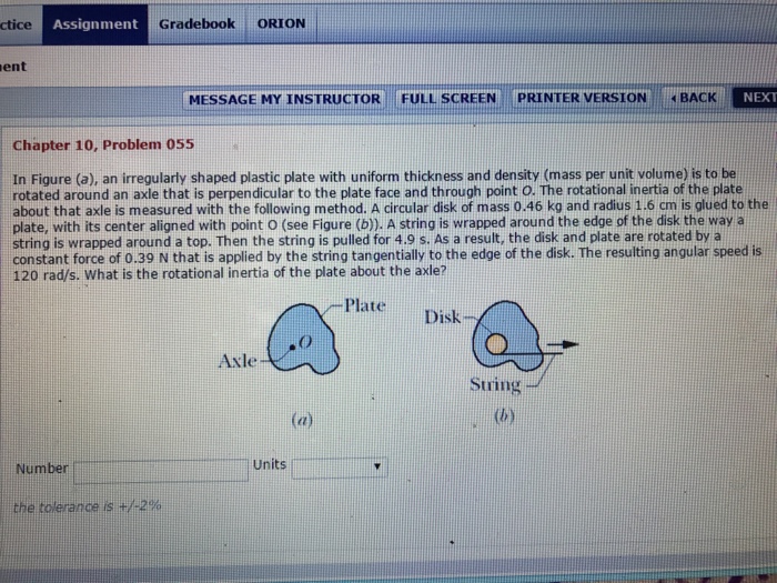 Solved In Figure (a), an irregularly shaped plastic plate | Chegg.com