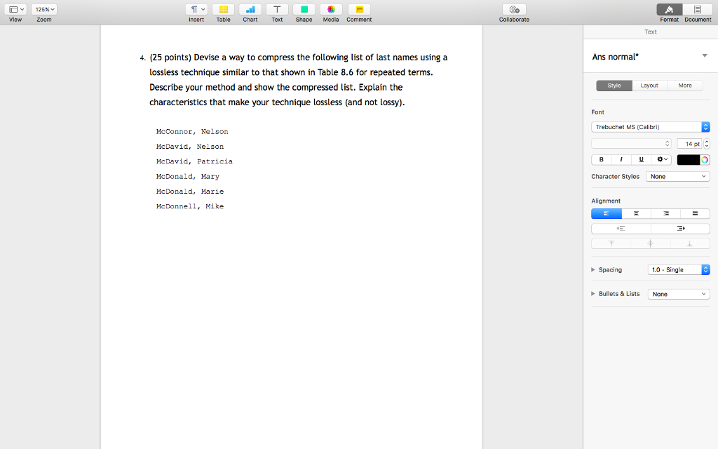 Solved 125% v ViewZoom Insertbe Chart Text Shape Medla | Chegg.com