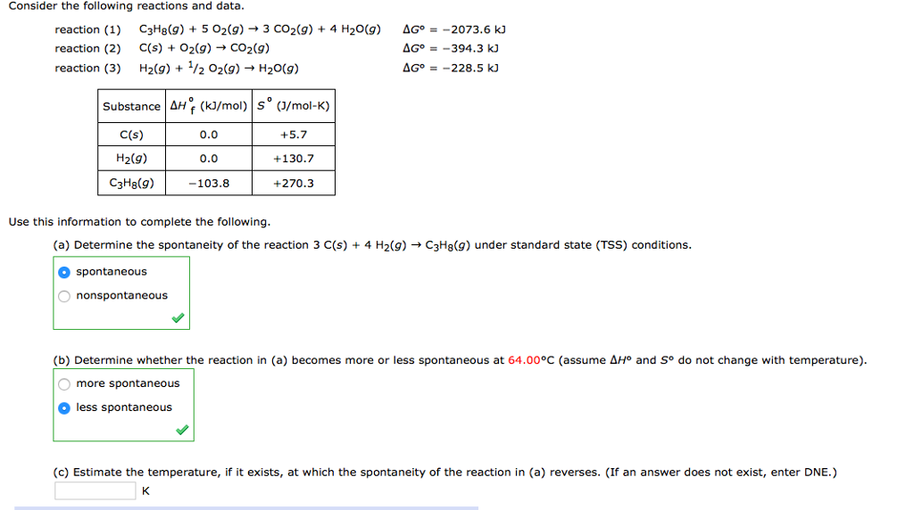 Solved Consider the following reactions and data. reaction | Chegg.com
