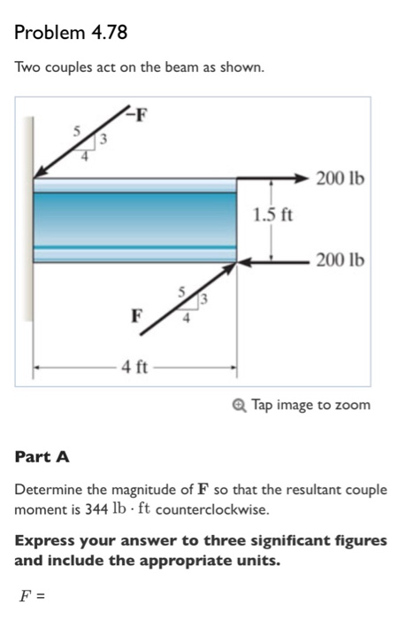 Solved Two couples act on the beam as shown. Determine the | Chegg.com