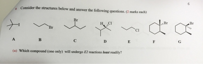 Solved Consider the structures below and answer the | Chegg.com