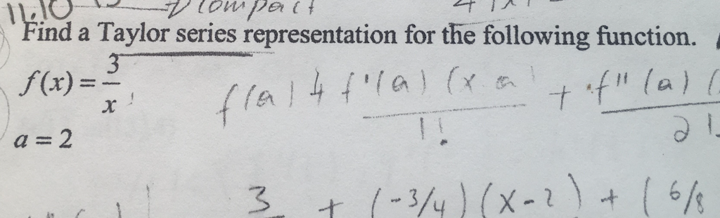 Solved I 14.10- Find a Taylor series representation for the | Chegg.com