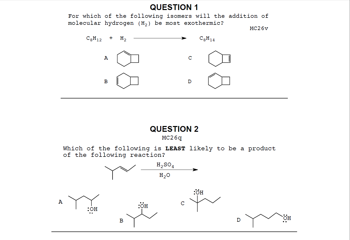 C8h14 Isomers